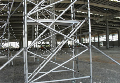 1.35x2x4.76M Aluminum Adjustable Double Scaffolding with Climbing ...