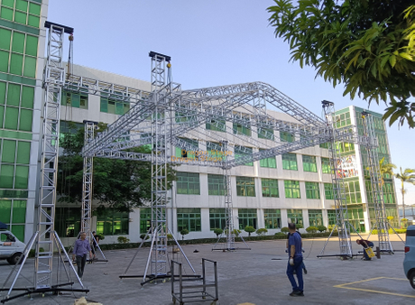 9x7x5m Aluminum Outdoor Stage And Truss Line Array Tower 2m from China ...