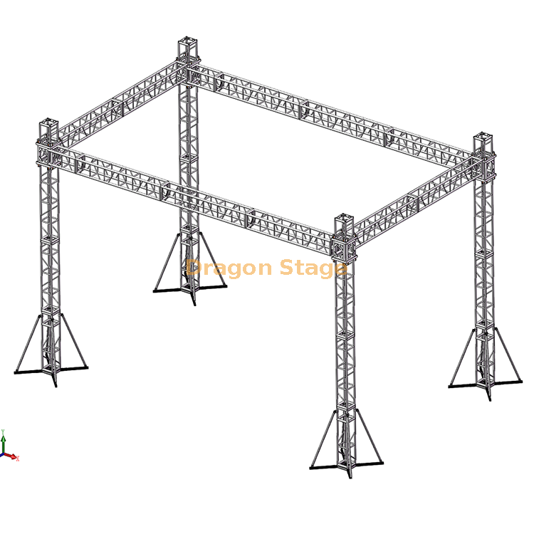 how do you hang the lighting truss indoor on the ceiling? - DRAGON STAGE