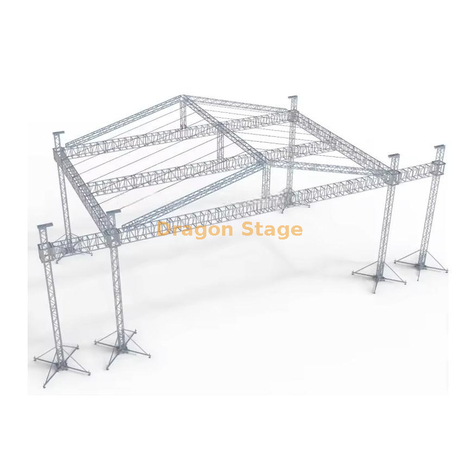 18x14x7m Peak Roof Truss System with Dual 2m Speaker Wings for Concert ...