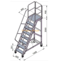 600mm Wide Aluminum Lightweight Mobile Working Platform Staging with ...