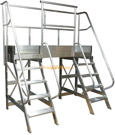 Industrial Machine Step Walkway Assembly Folding Ladders Stairs ...