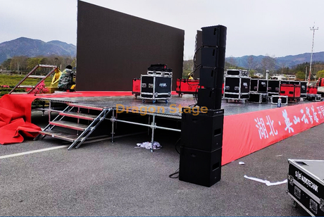 Layer Building Stage Steel Iron Stage for Performance 16x8ft Height 0.6 ...