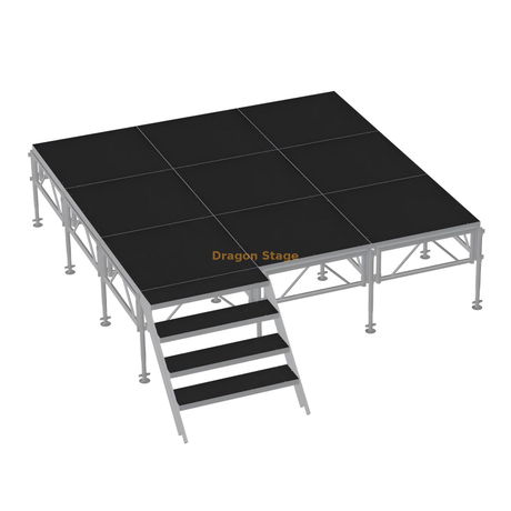 Aluminum Outdoor Performance Portable Concert Stage 8.54x3.66m with 2 ...