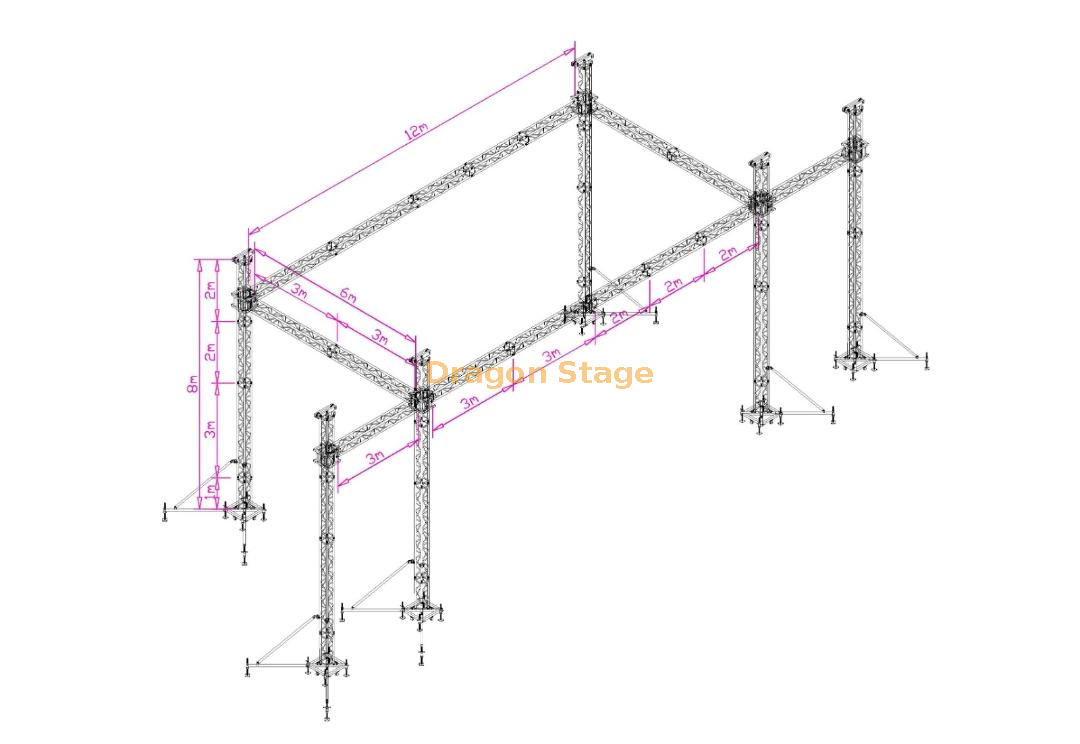how to rig lighting truss - DRAGON STAGE