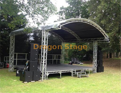Curved Roof Truss Stage 5x4x3m from China manufacturer - DRAGON STAGE