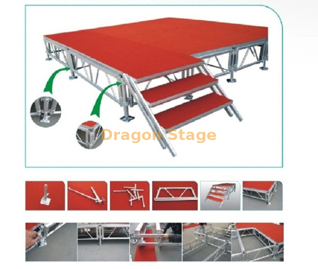 Outdoor Aluminum Portable Stage Event Stage 18x10m with 2 Stairs from ...