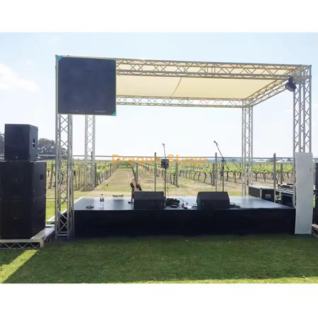 Portable Modular Truss Kits for Quick Assembly Aluminum Stage 4x4x3m ...