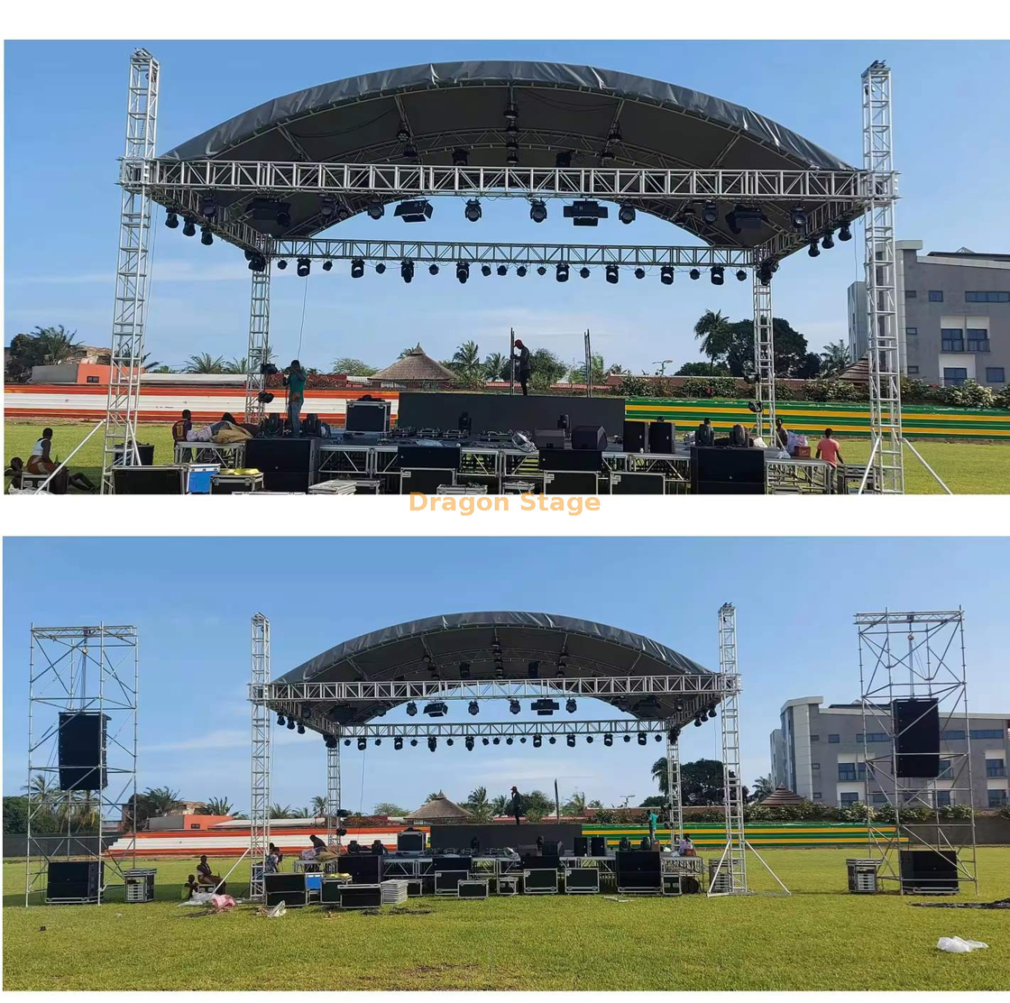 How does a truss system work for events? - DRAGON STAGE