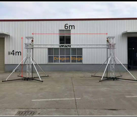 Outdoor Led Screen Truss System Screen Rigging Goal Post Truss 6x4m ...