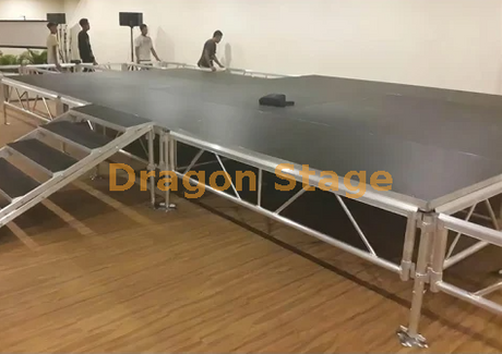 Mobile Portable Aluminum Event Stages 18x7m with 2 Stairs from China ...