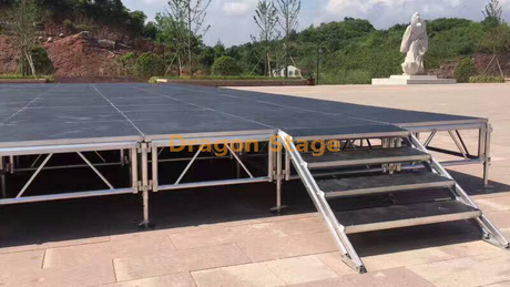 Mobile Show Portable Stage Platform for Concert School Events 13.42x12 ...