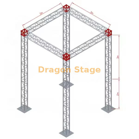 200x200mm Mini Truss Exhibition Booth Truss 3x3x5m from China ...