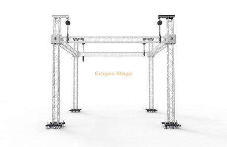 Custom Single Square Church Portable Lighting Truss 6x4x3m from China ...