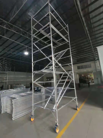 1.35x2x5.68M Portable Double Scaffolding with Climbing Ladder from ...