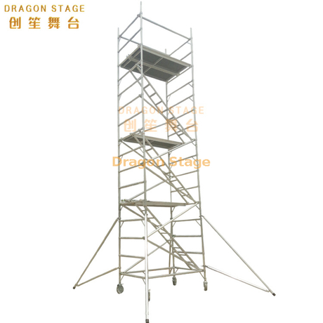 1.35x2x4.29 M Aluminum Wooden Double Aluminum Double Scaffolding with ...