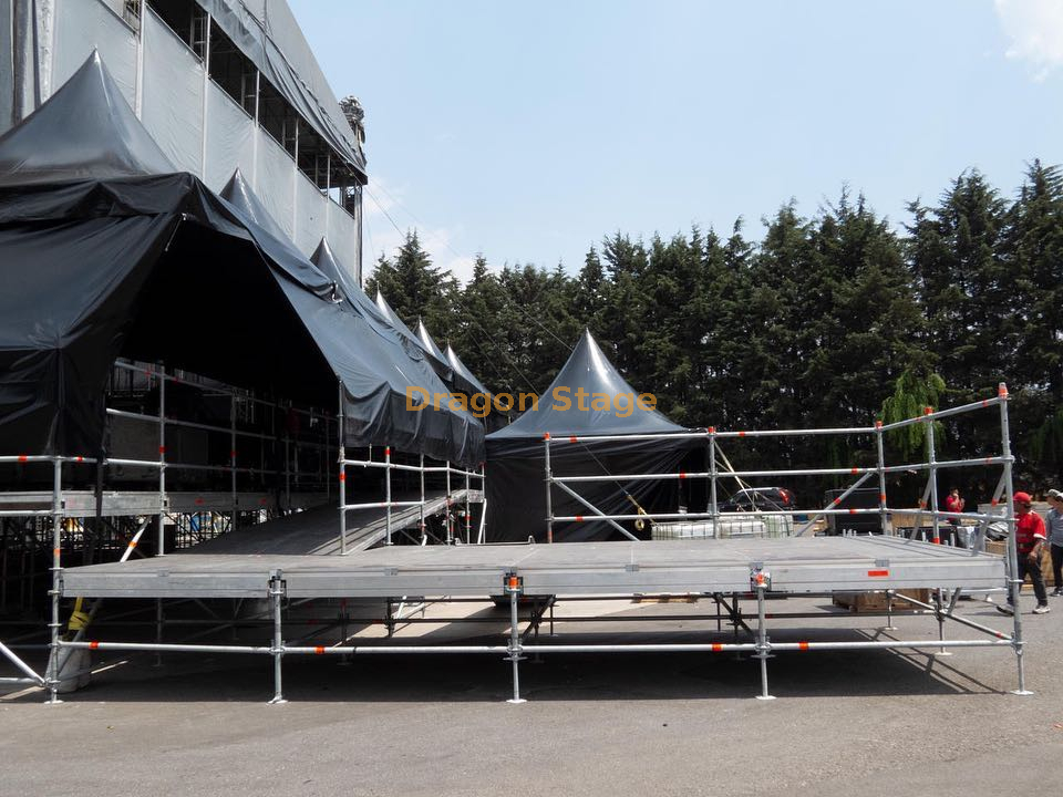 how to assemble aluminum event stage roof truss - DRAGON STAGE