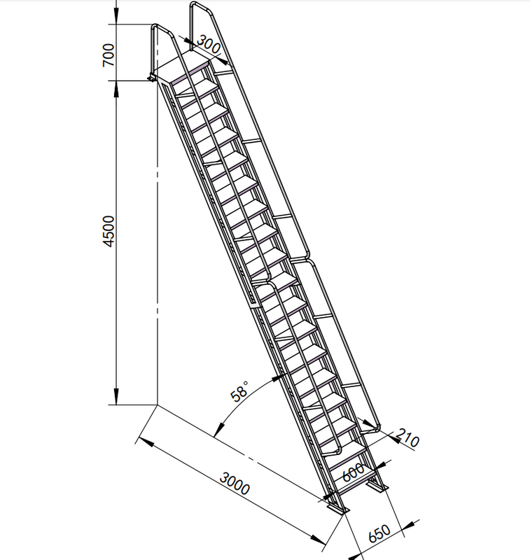 Aluminum Ladder for Attic Dual Pole from China manufacturer - DRAGON STAGE