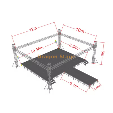 Aluminum Catwalk Fashion Show Runway Stage Trussing Setup 12x10x6m from ...