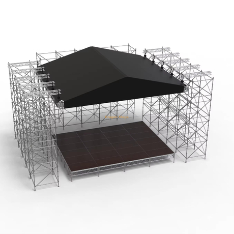 20x20m Large Span Pyramid Roof Truss System with 3 Long-Span Beams from ...